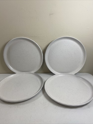 4Pc Sango Cream Dinner Plates 11” Speckled Stoneware Replacements | eBay