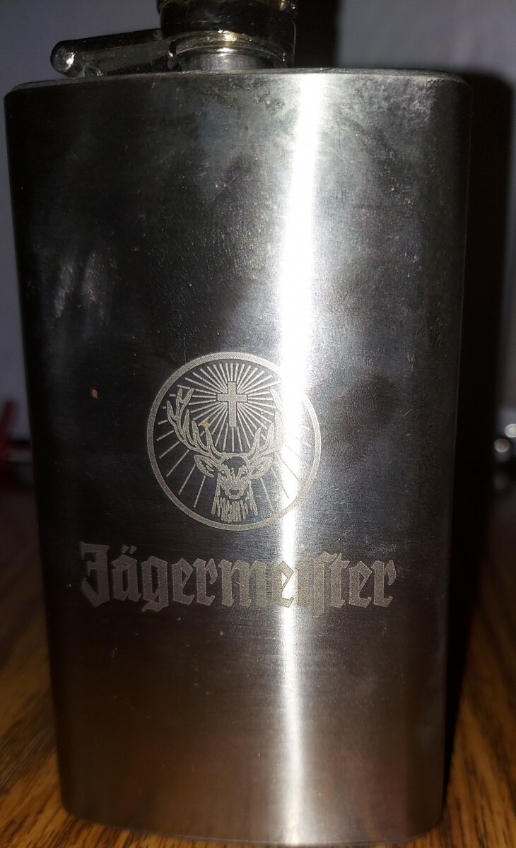Jagermeister Flask Stainless Steel 6 oz. | eBay
