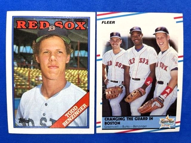 MLB - Todd Benzinger 1988 Topps & 1988 Fleer Changing The Guard - Red ...