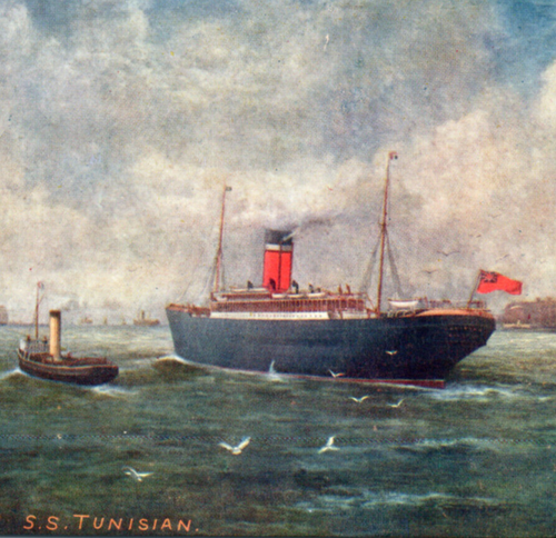 Tunsian Steamship Steamer Ship Postcard | eBay