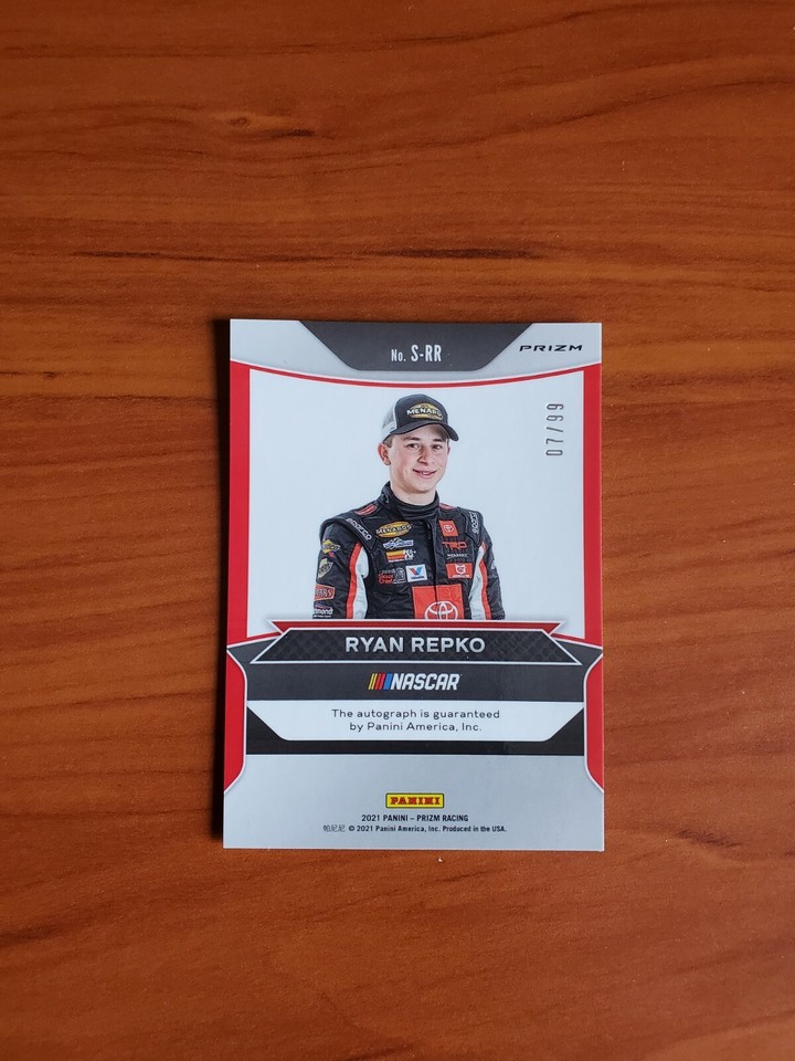 Ryan Repko - 2021 Panini Prizm Racing NASCAR Signing Sessions AUTO ...
