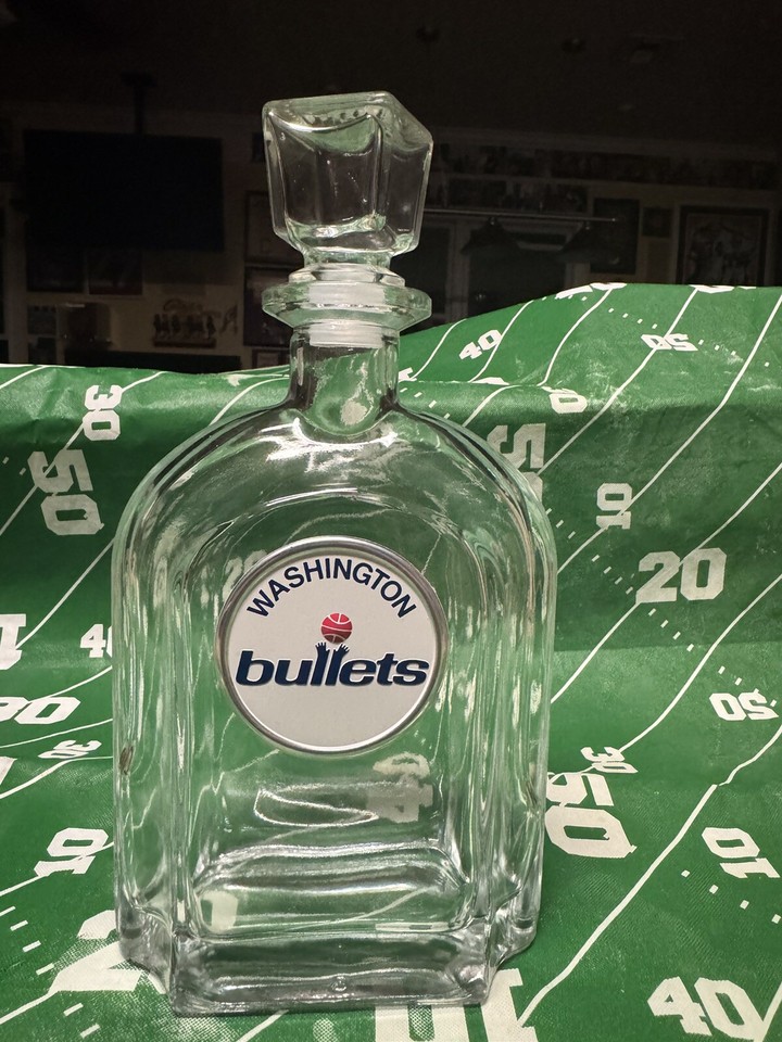 Vintage Washington Bullets Whiskey Decanter 1970s Retro Logo NBA Man ...