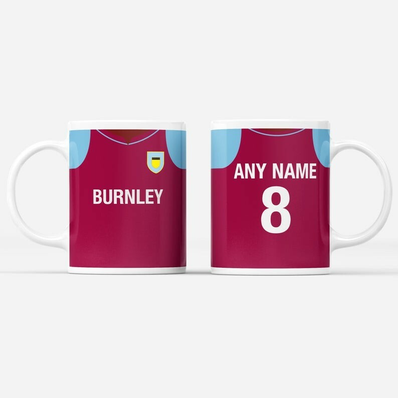 Personalised Burnley Football Mug Birthday Anniversary Christmas Xmas ...