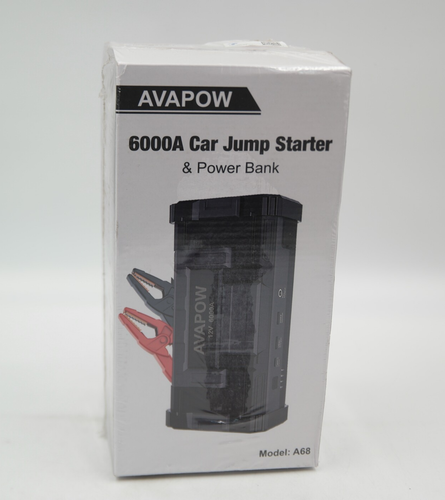 AVAPOW A68 Car Jump Starter 6000A Peak Portable Power Pack 1 DAY ...