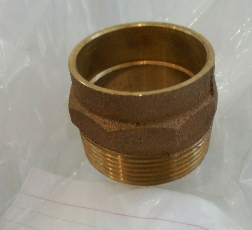 1-1/2" Copper x MNPT CxM Male Thread DWV Bronze Adapter E030500 ...