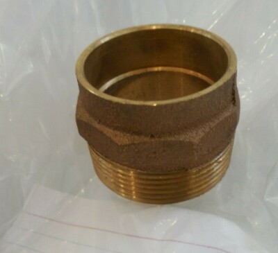 1-1/2" Copper x MNPT CxM Male Thread DWV Bronze Adapter E030500 ...