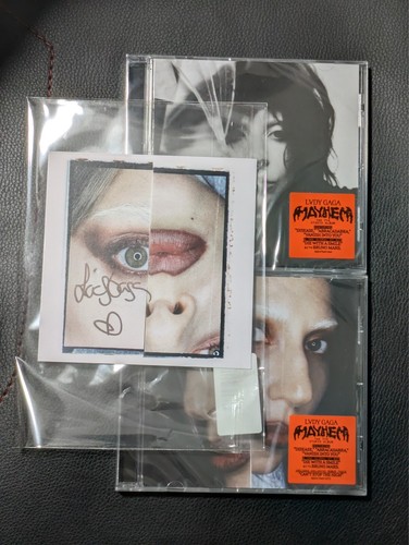 Lady Gaga MAYHEM Standard CD + MAYHEM Exclusive CD + Signed Art Card ...