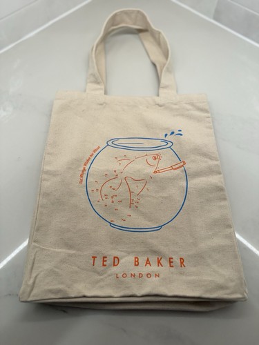 Ted Baker London Canvas Tote Shopping Bag, Fish Bowl | eBay