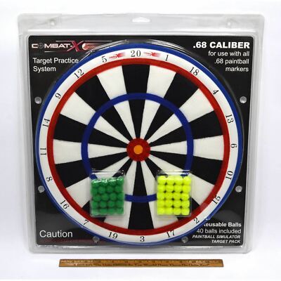 New! PAINTBALL PRACTICE TARGET by COMBAT-X for 0.68 Markers w/ 40 ...