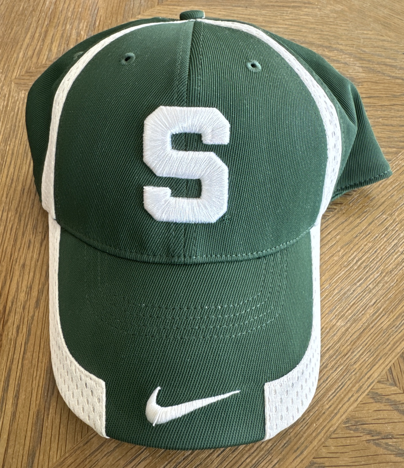 Nike Team Michigan State University Spartans Block S Cap One Size Fits ...
