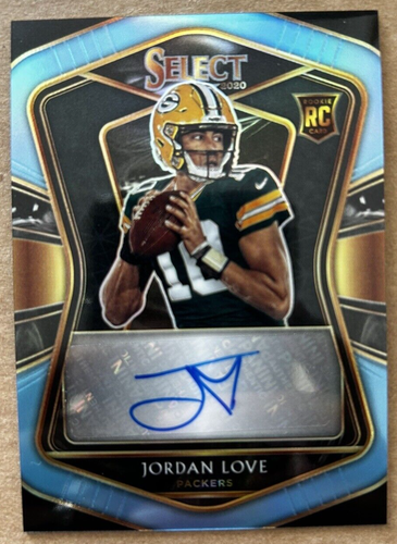 2020 Panini Select - Rookie Signatures Jordan Love #RS-JLO Light Blue ...