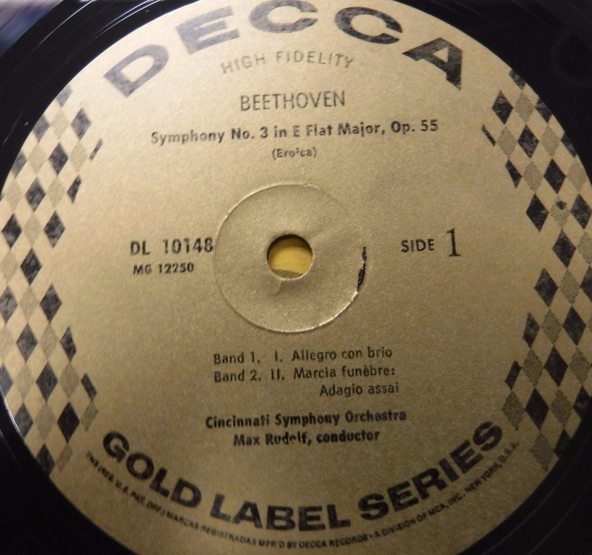 Beethoven: Symphony No. 3 Eroica Max Rudolf conductor 33RPM DL10148 ...