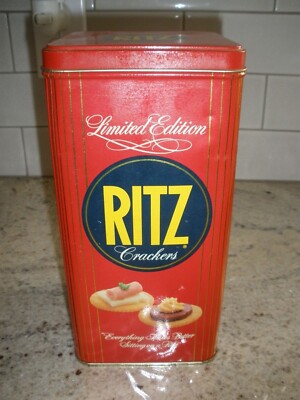 Nabisco Ritz Crackers Tin 1986 Limited Edition 16oz Container Red ...