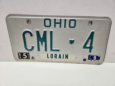 Original 1990s Ohio License Plate CML 4 | eBay