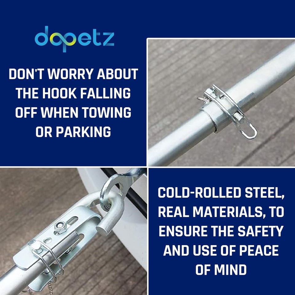 Tow pole 2 ton car van recovery towing bar in carry bag heavy duty Car ...