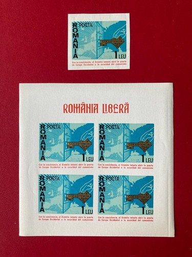 VV097 Romania exile stamps, 1968, Propaganda, "Europe 1968" | eBay