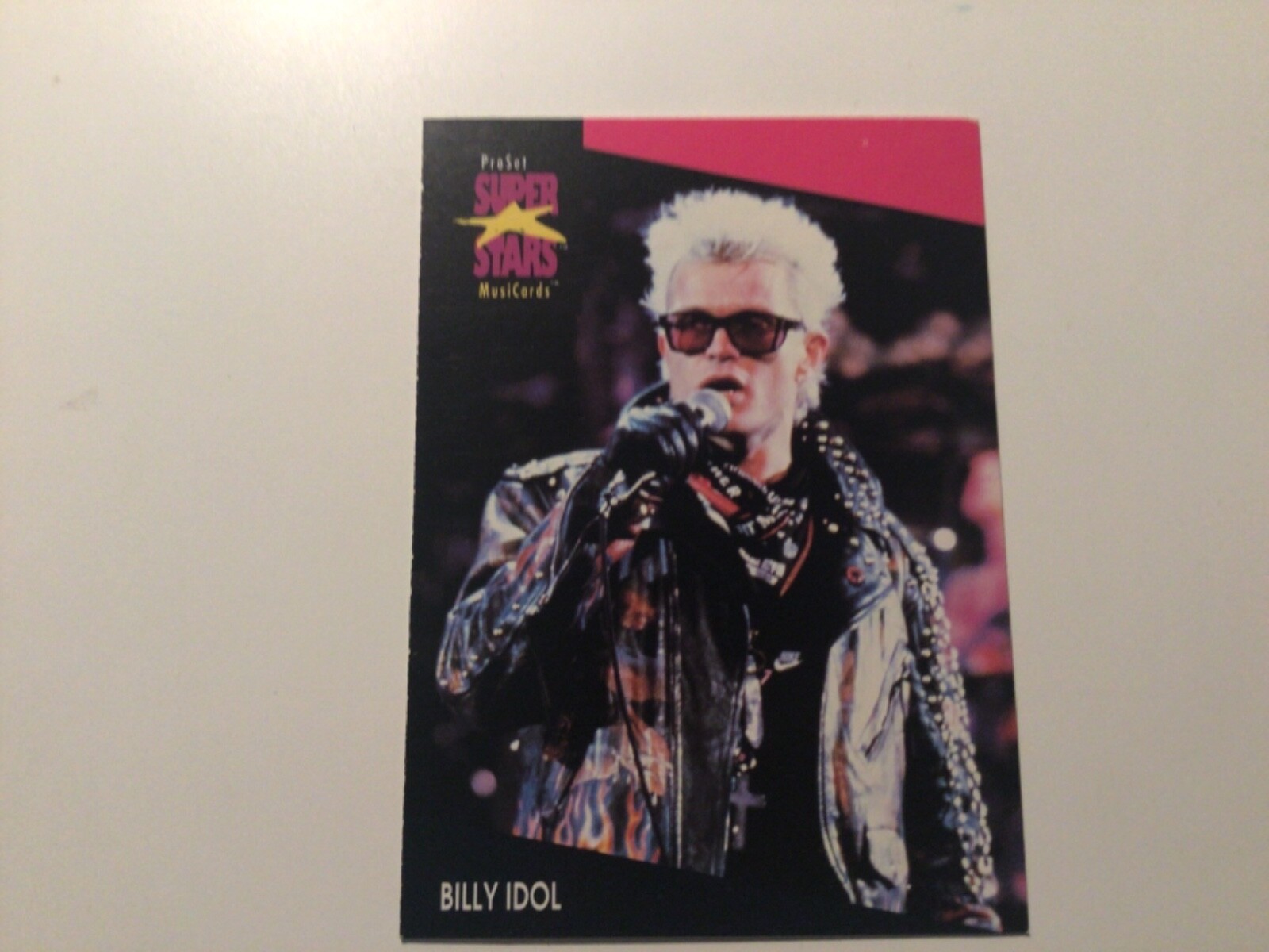 BILLY IDOL TRADING Card from 1991 - ProSet SuperStars MusiCards # 188 ...