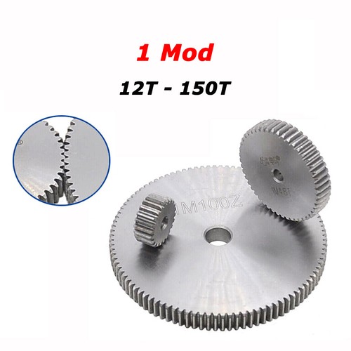 Module 1.0 Spur Gear Pinion Gears 12T-150T Teeth 45# Steel for CNC 3D ...