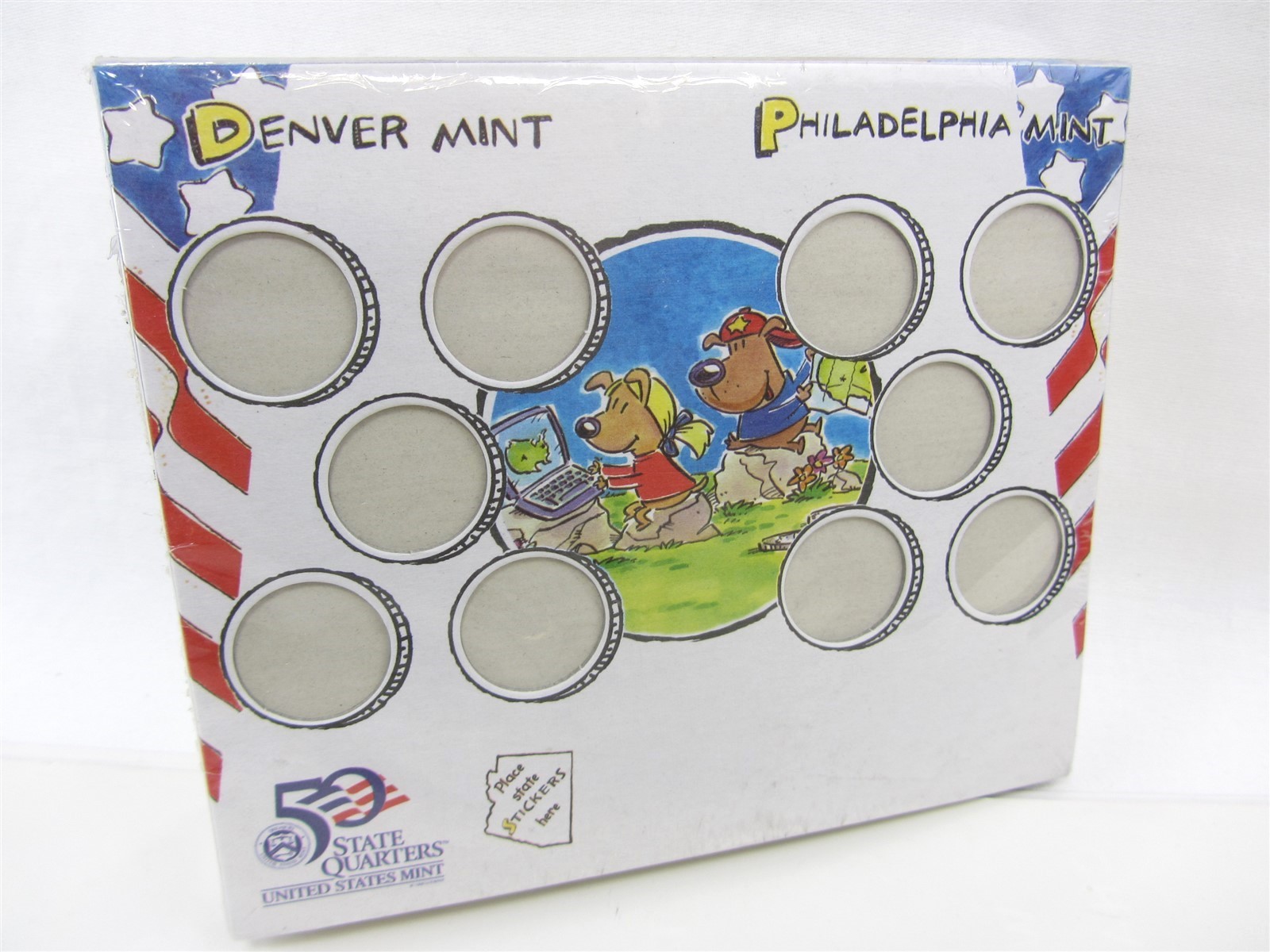 NEW unopened - 50 State Quarters for kids w/ State Stickers & kid ...