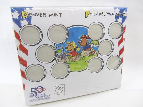 NEW unopened - 50 State Quarters for kids w/ State Stickers & kid ...