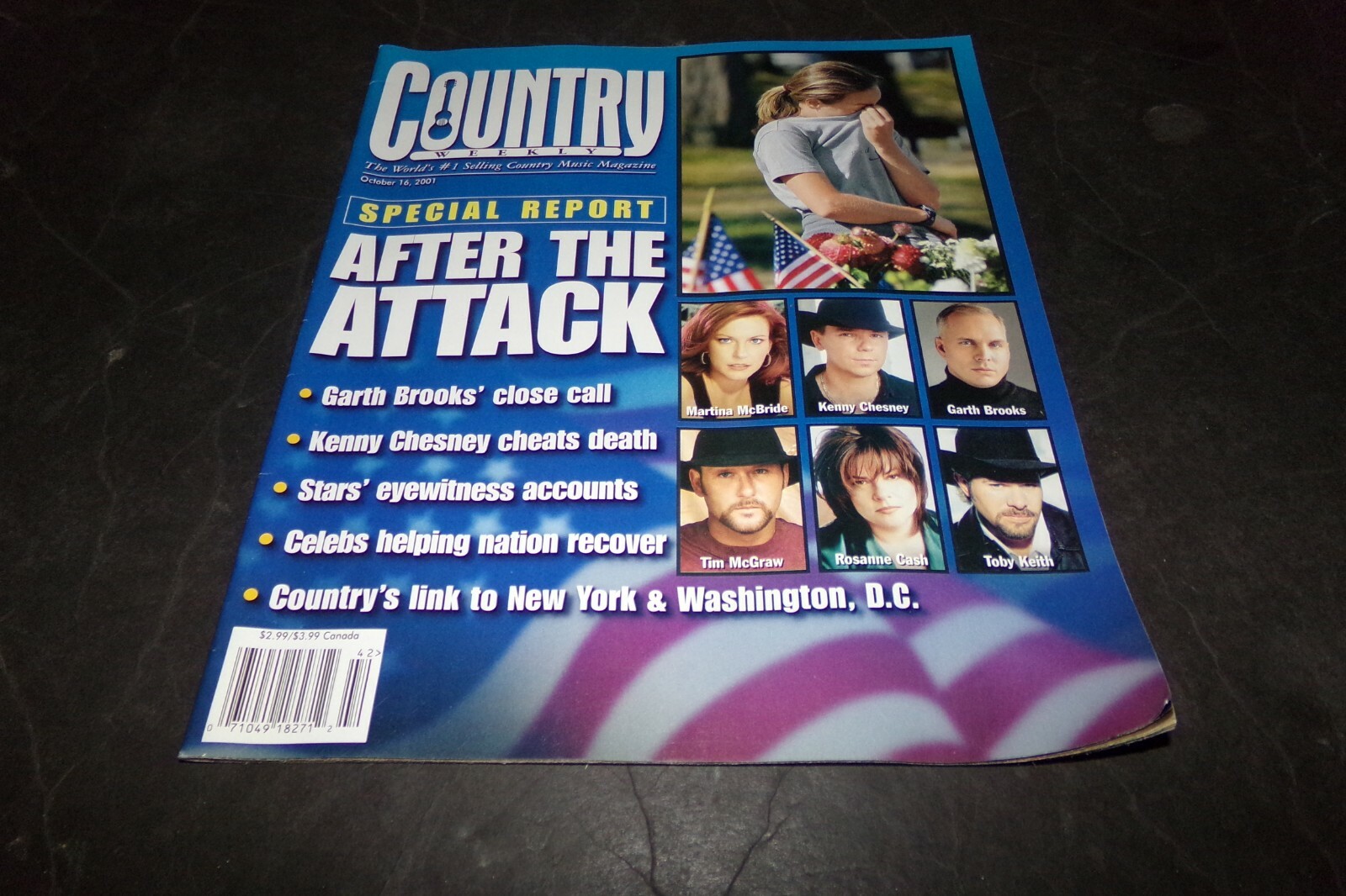 Country Weekly Magazine After September 11 Attack Garth Brooks Blake ...