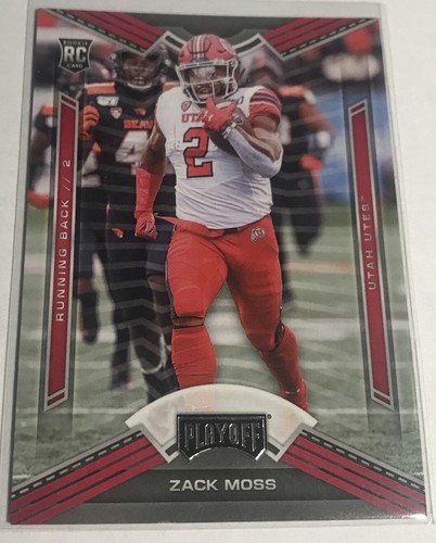 Zack Moss 2020 Panini Chronicles Draft Picks Playoff RC #8 Utah Utes ...