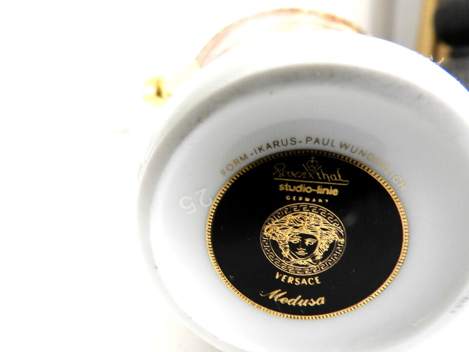 VERSACE Rosenthal MEDUSA - RED Lidded Creamer Germany / Italy - MINT ...