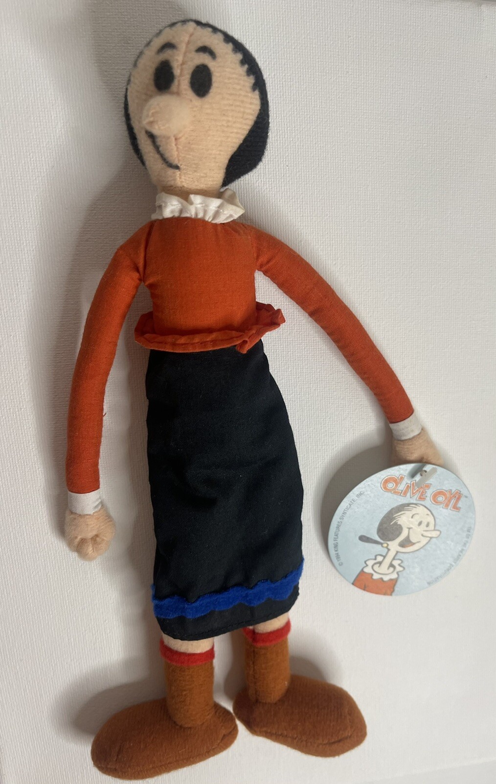 Vintage 1994 Olive Oyl Play By Play Plush 10" Inch Doll Popeye ...