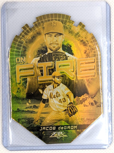 Jacob DeGrom #EF-19 2022 Topps Fire En Fuego Mets | eBay