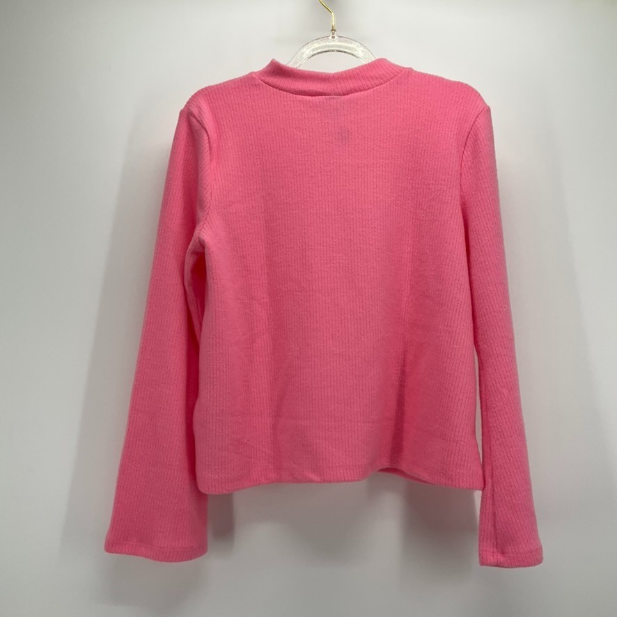 Girls Lightweight Sweater 14-16 Pink Ribbed Long-Sleeve Top Y2K ...