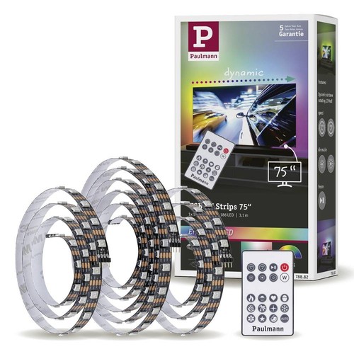 Paulmann TV Strips 75 Zoll 78882 Ruban LED (Base) avec connecteur USB 5 ...