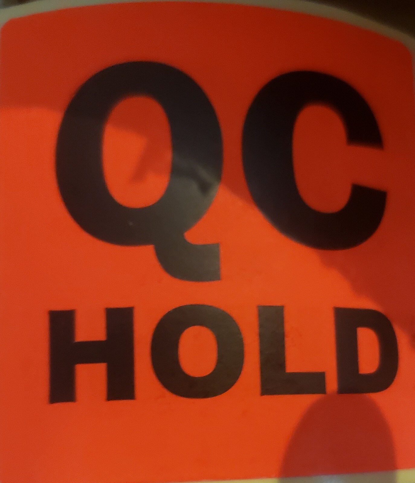 QC Hold Labels Orange 2" Circle 500 Stickers Per Roll | eBay