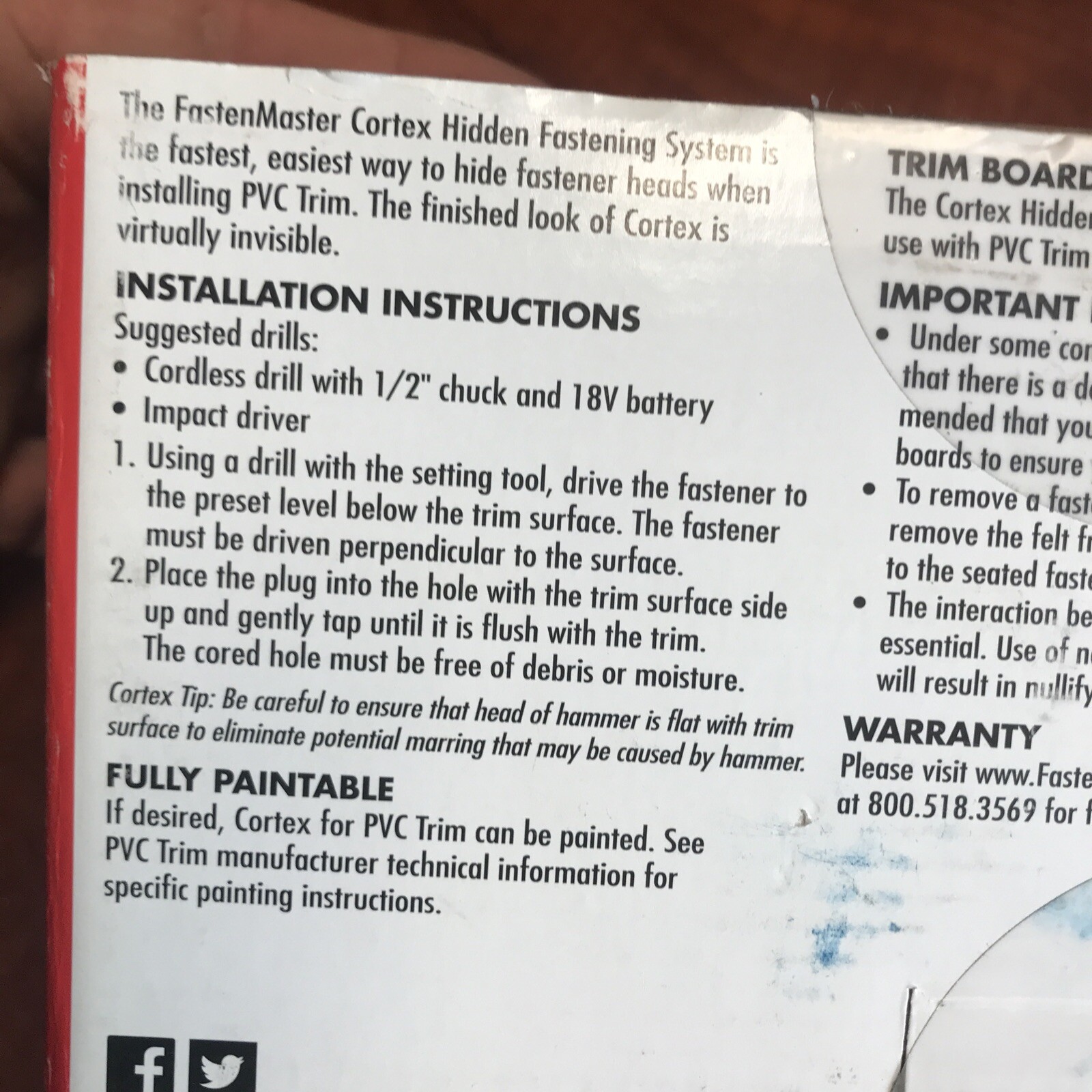 Box Of 2" Cortex Trim For Boral 250lf Tru Exterior Smooth Plug FMCTXT ...