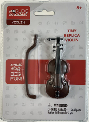 Worlds Smallest Tiny VIOLIN Cry Baby Doll House Miniature 3" | eBay
