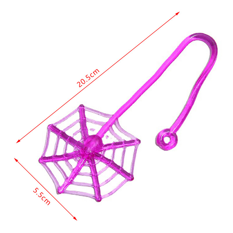 10Pcs Elastically Stretchable Sticky Spider Web Climbing Novelty Toys ...
