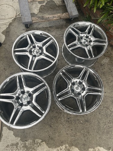 Mercedes 5 Spoke Alloy Wheels AMG 18 Set x4 - Silver | R230 SL | eBay