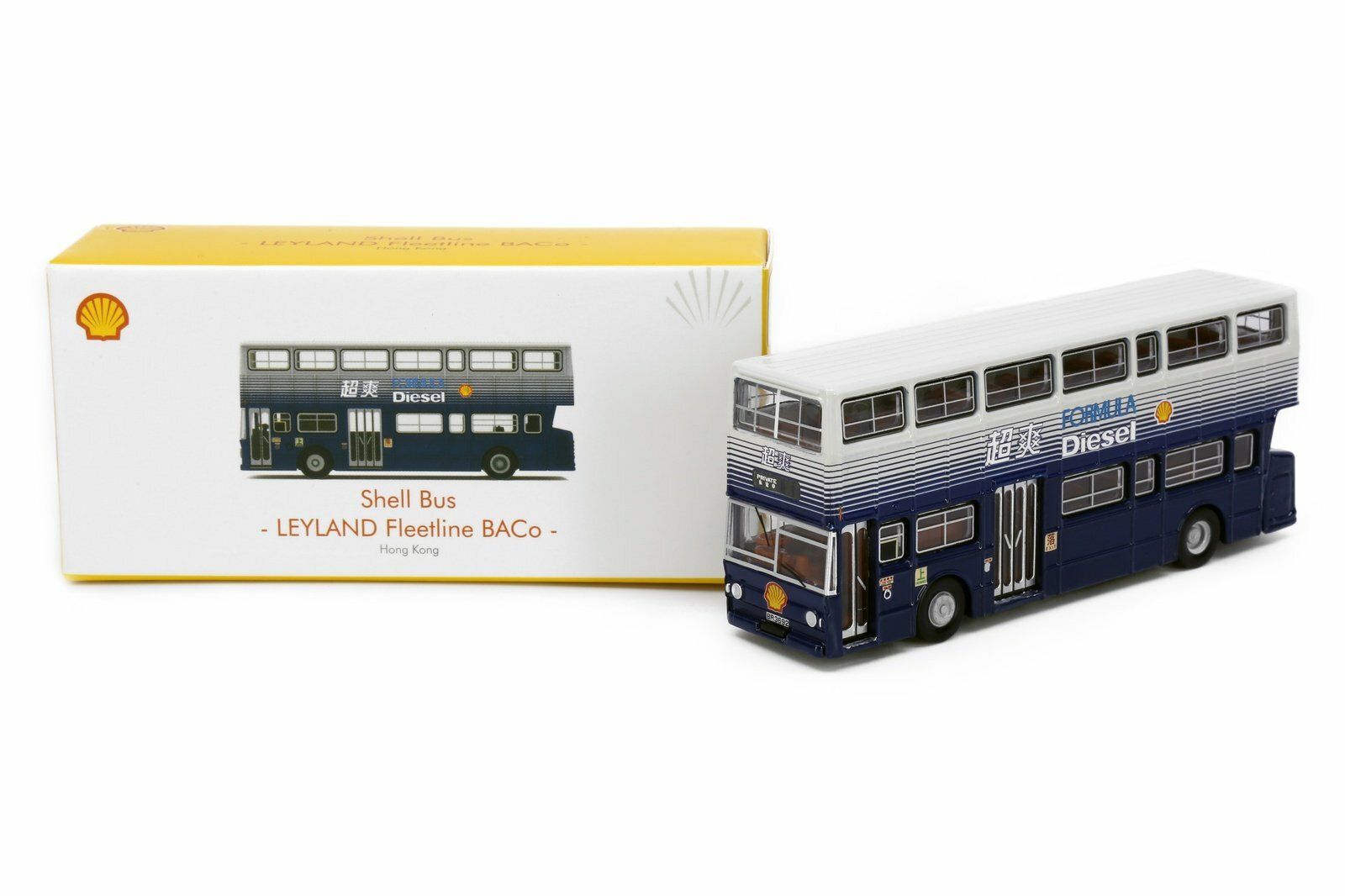 Tiny City Die-cast Model Bus - Shell Bus Leyland Fleetline BACo Hong ...