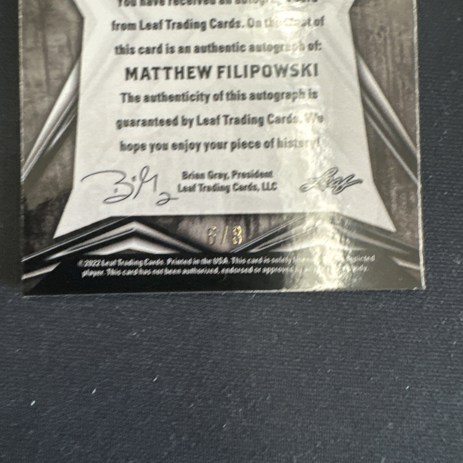 2022 Leaf Exotic Matthew Filipowski Auto /8 Harvard | eBay