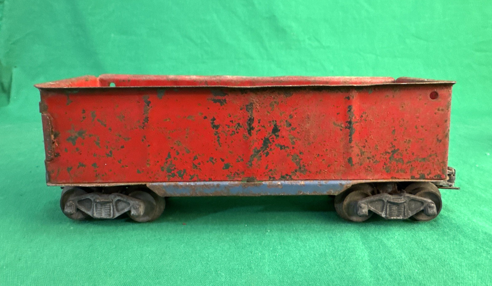Vintage O Gauge Freight Car Lot - Marx Red & Unique Art Orange Circus ...