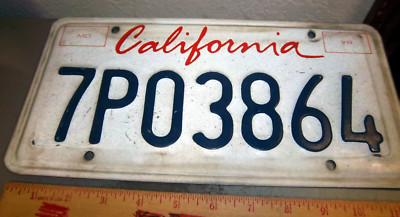 State of California Lipstick License Plate, Red Wh & Blue 7PO3864 ...