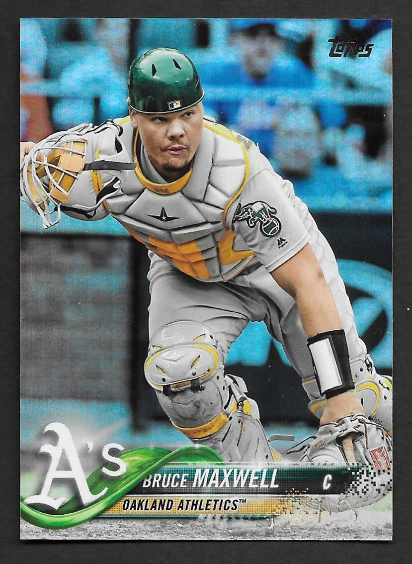 BRUCE MAXWELL 2018 Topps Series 1 RAINBOW FOIL - OAKLAND ATHLETICS ...