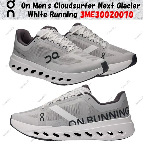 On Men's Cloudsurfer Next Glacier White Running 3ME30020070 Men's Size ...