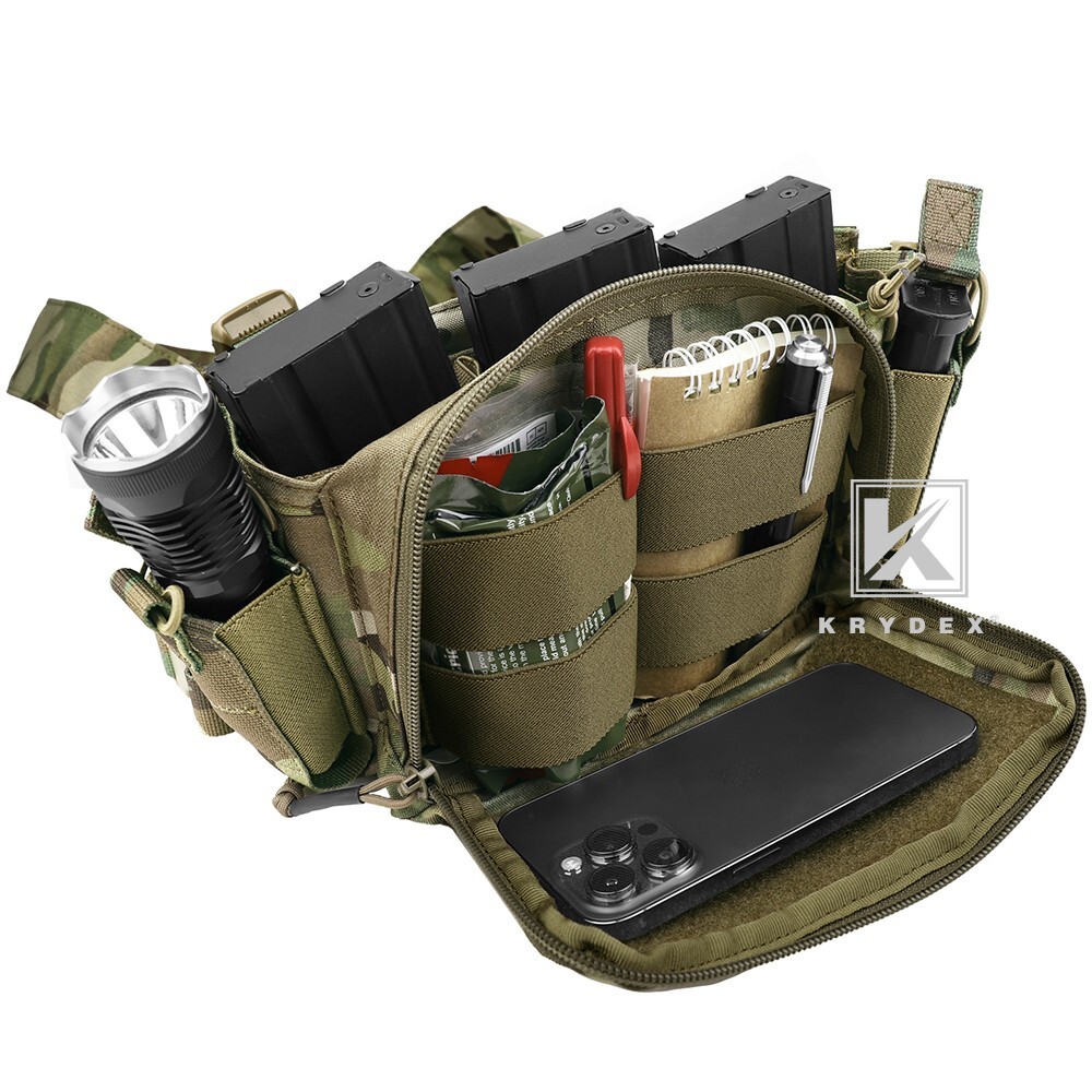 KRYDEX D3CR Chest Rig Harness Mag Pouches & D3 Flatpack Backpack ...