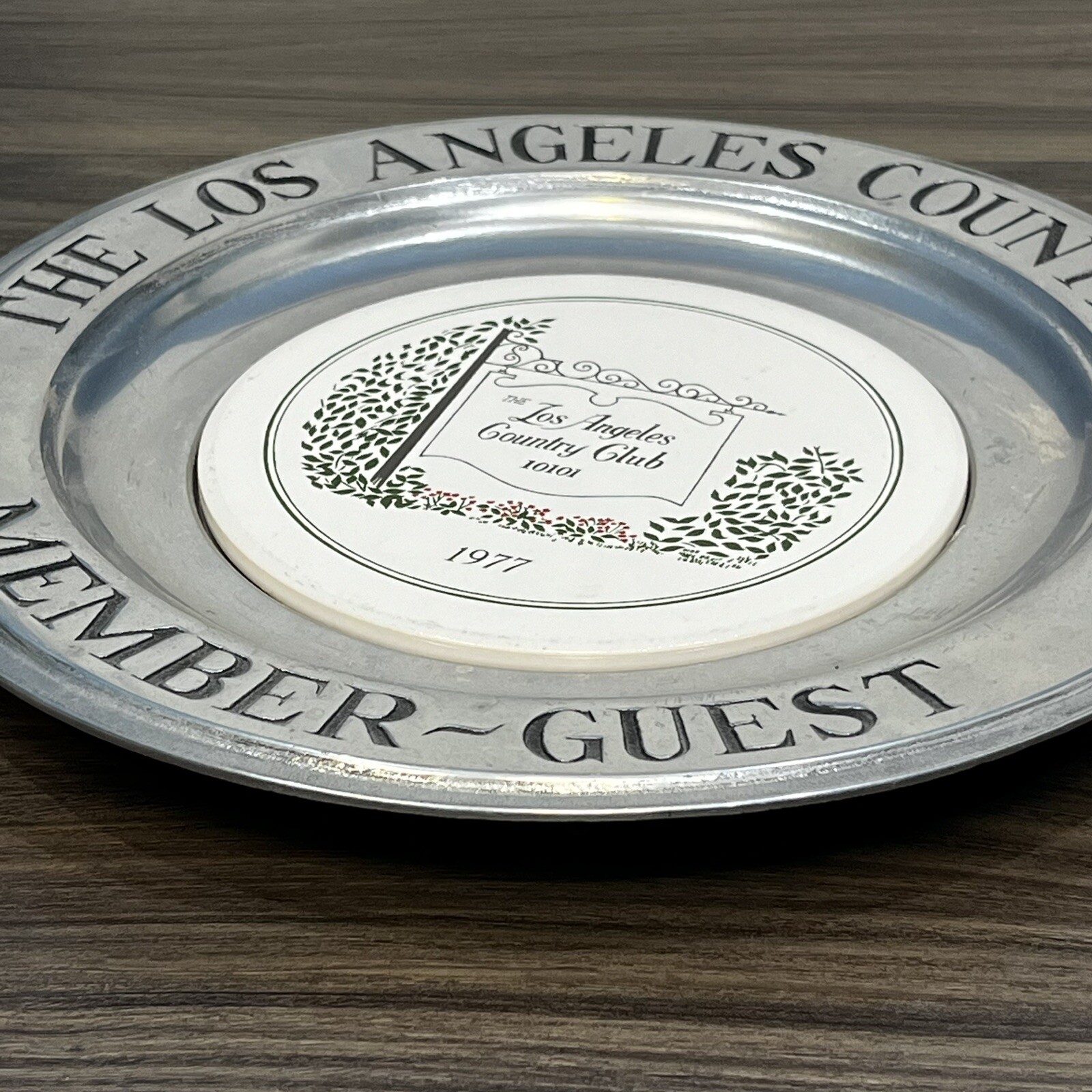 Vintage 1977 Los Angeles Country Club Member Wilton Pewter Plate | eBay