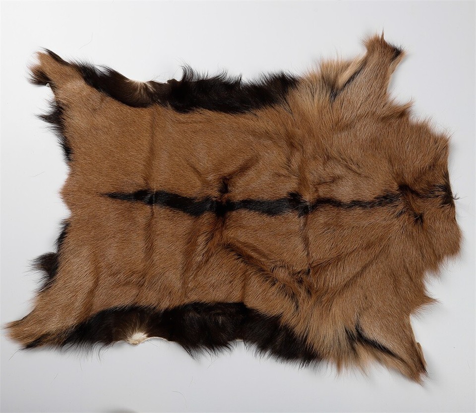 1pcs Real Goat Skin Fur Pelts Hide Goatskin Rug Leather Clothing ...