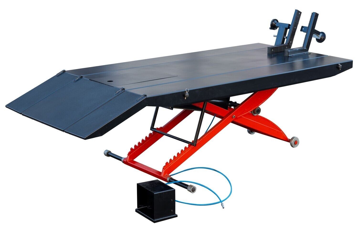 XK MJ300 1100LB Air Operated Motorcycle ATV Lift Table with Side And ...