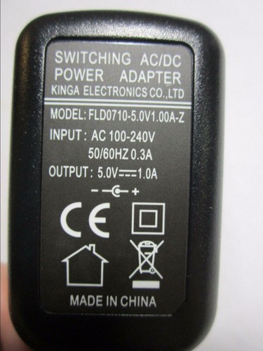 Replacement for 5.0VDC 1.0A 5V 1A ITE Power Supply model CS6D050100FBF ...