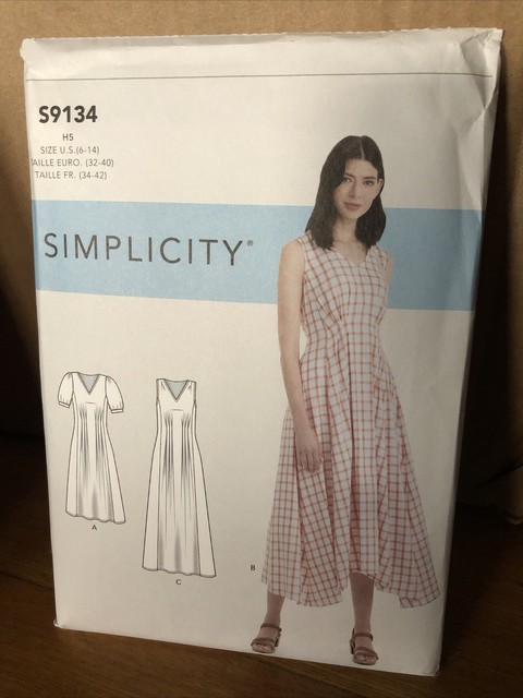 Simplicity Pattern 9134 Dresses Misses Sizes 6 8 10 12 14 Uncut for ...