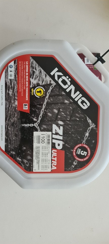 KONIG Zip Ultra 100 - 9mm Snow Chains for cars - Unused | eBay UK