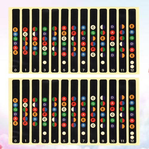10pcs Guitar Fretboard Sticker Notes Map Labels Sticker Fingerboard ...
